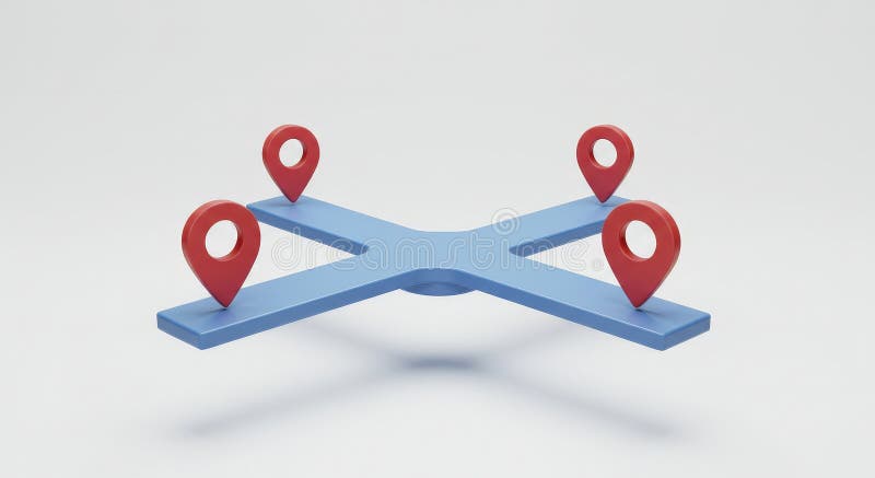 Finding Direction Concept with Location Pin and Intersection Design ...