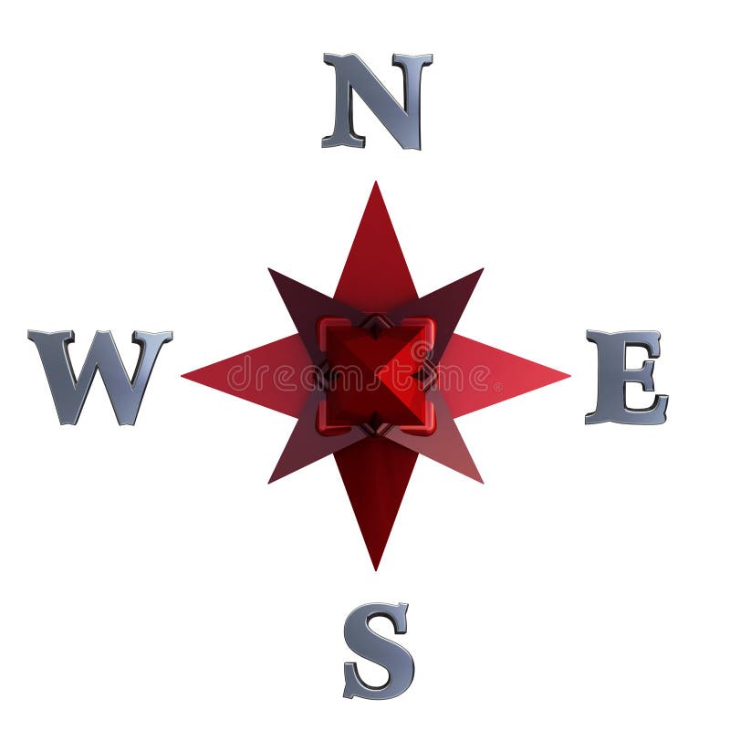 Finding the Direction - Isolated Stock Illustration - Illustration of ...