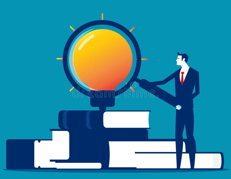 Finding Ideas Concept. Develop Project Plan and Strategy Stock Vector ...