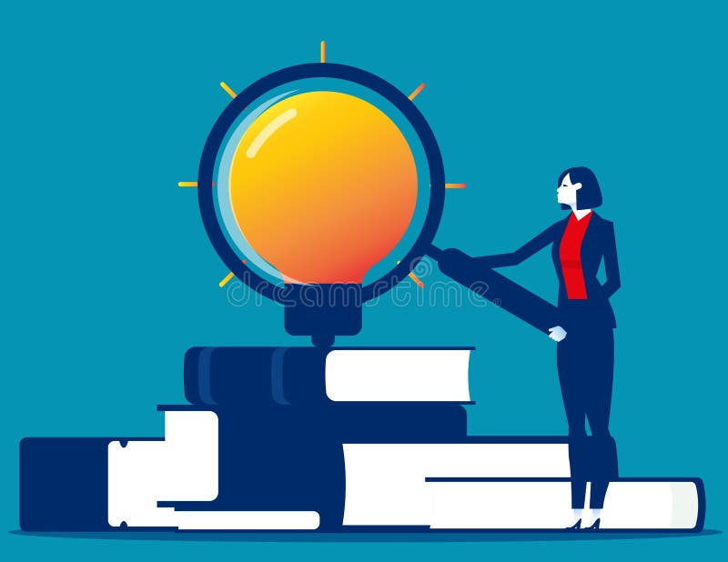 Finding Ideas Concept. Develop Project Plan and Strategy Stock Vector ...