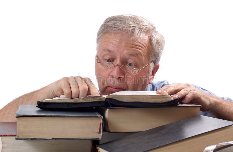 Finding interesting things stock photo. Image of senior - 10007616