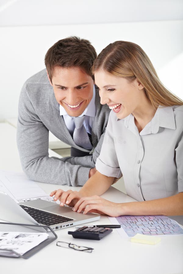 Finding a Job in the Internet Stock Image - Image of manager, laptop ...