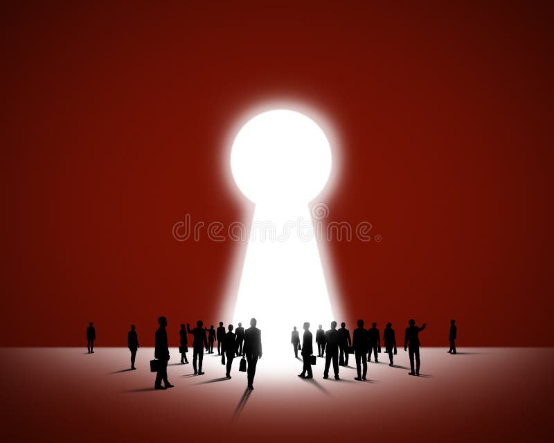 Finding key to success stock illustration. Illustration of idea - 72459633