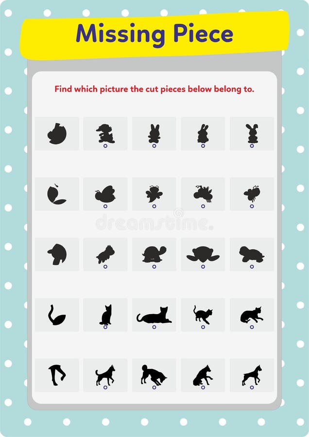 Finding the Missing Piece in the Picture Stock Vector - Illustration of ...