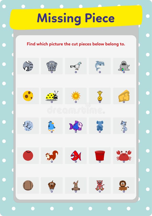 Finding the Missing Piece in the Picture Stock Illustration ...