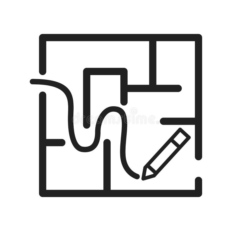 Finding Path stock vector. Illustration of decision, leadership - 96006147