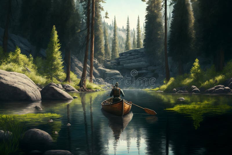 Finding Peace in Solitude: Exploring the Forest Alone, Generative Ai ...