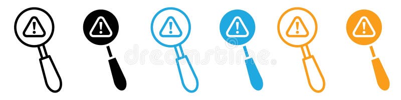 Finding Problem Icon Logo Set Vector Stock Vector - Illustration of ...