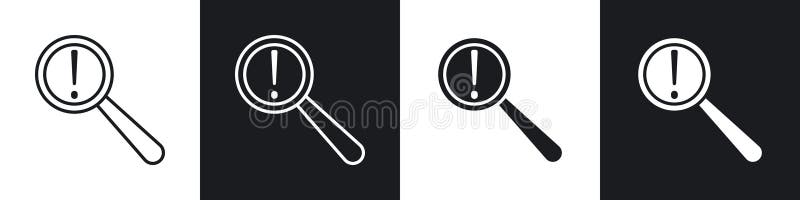 Finding problem icon stock vector. Illustration of identify - 341277010