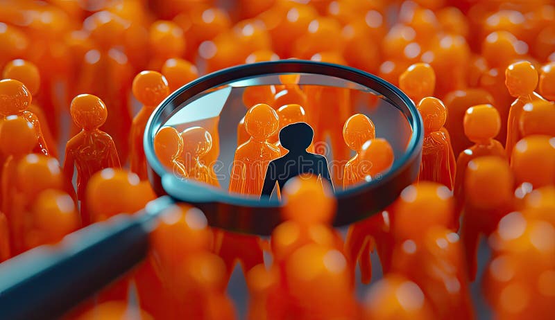 Finding the Right Candidate Stock Illustration - Illustration of ...