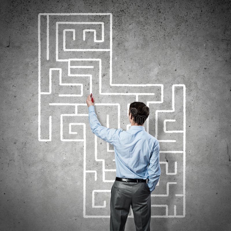 Finding solution stock image. Image of decisions, plan - 61951893