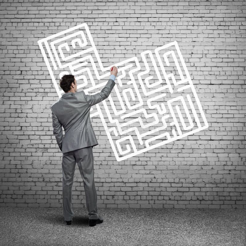 Finding solution stock photo. Image of creative, businessman - 51911278