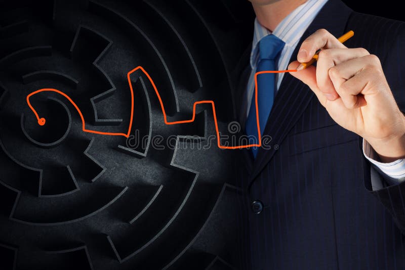 Finding solution stock image. Image of analysis, strategy - 56816107