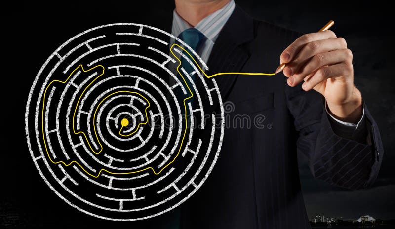 Finding solution stock image. Image of drawing, solve - 56845849