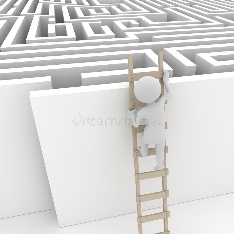 Finding a solution stock illustration. Illustration of challenge - 30520937