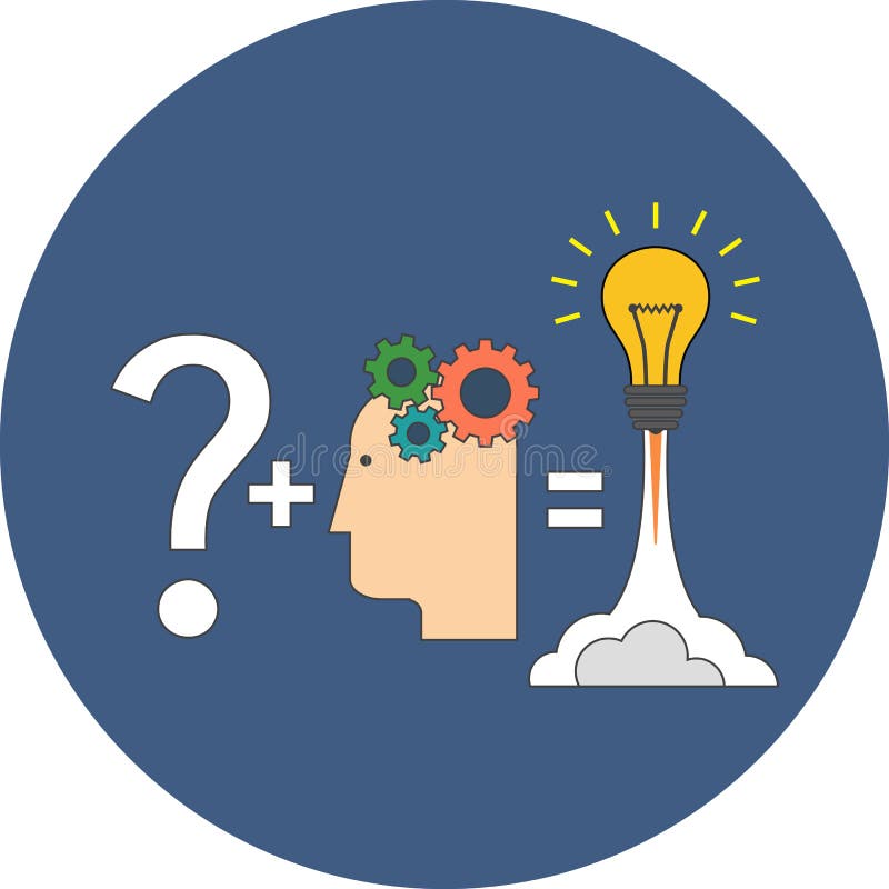 Finding Solution, Innovation Concept. Flat Design Stock Vector ...