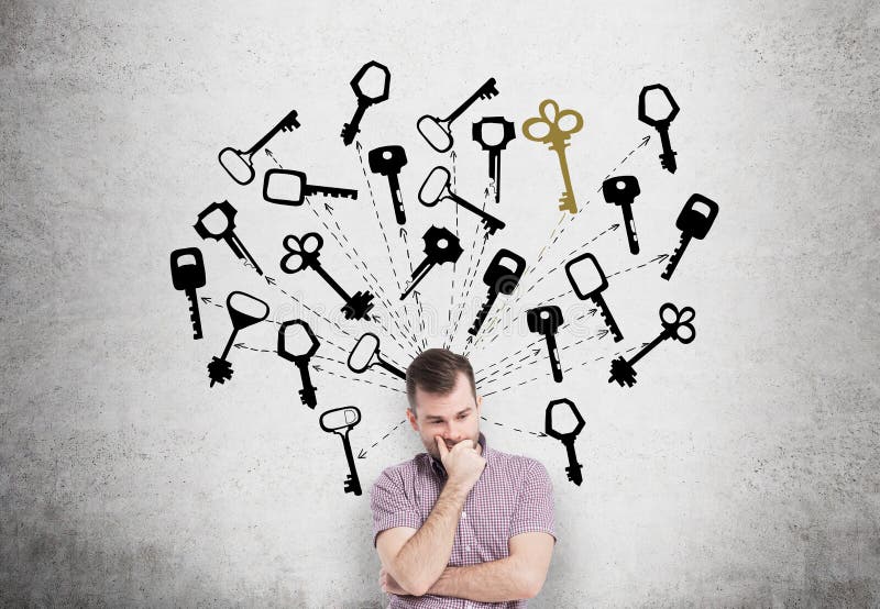 Finding a solution stock photo. Image of inspiration - 64775460