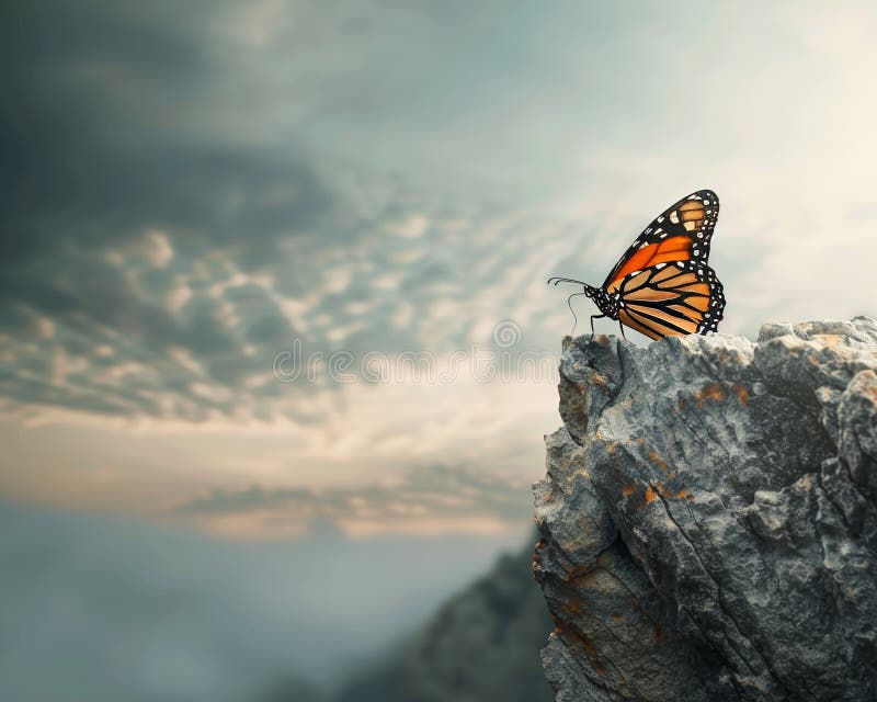 Finding Strength in Vulnerability a Delicate Butterfly Emerging from ...