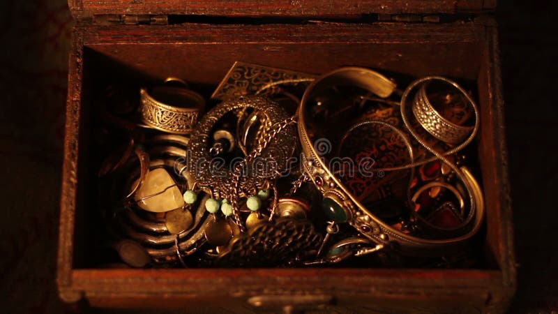 Finding a Treasure Chest stock footage. Video of hand - 112699926