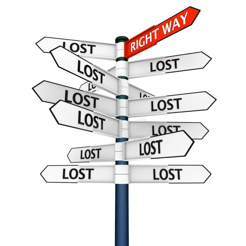Finding your way stock illustration. Illustration of ways - 24641137