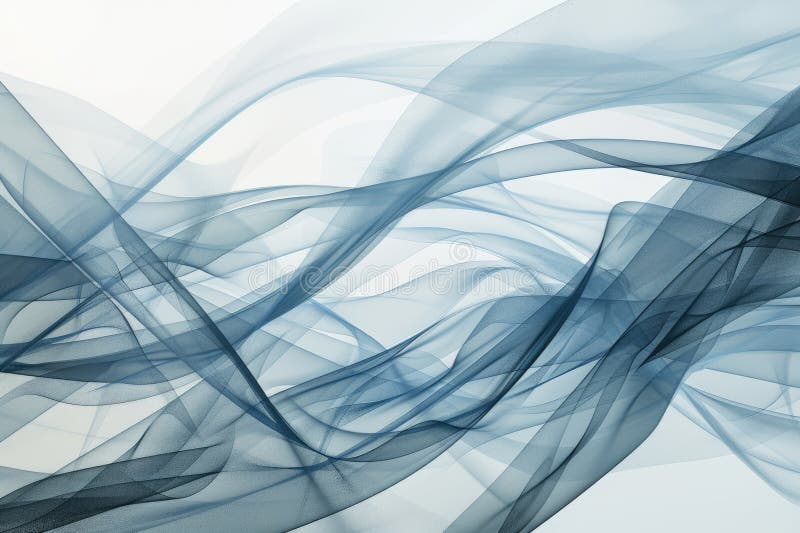 Fine, Abstract Lines in Light Gray and Blue, Representing Pathways and ...