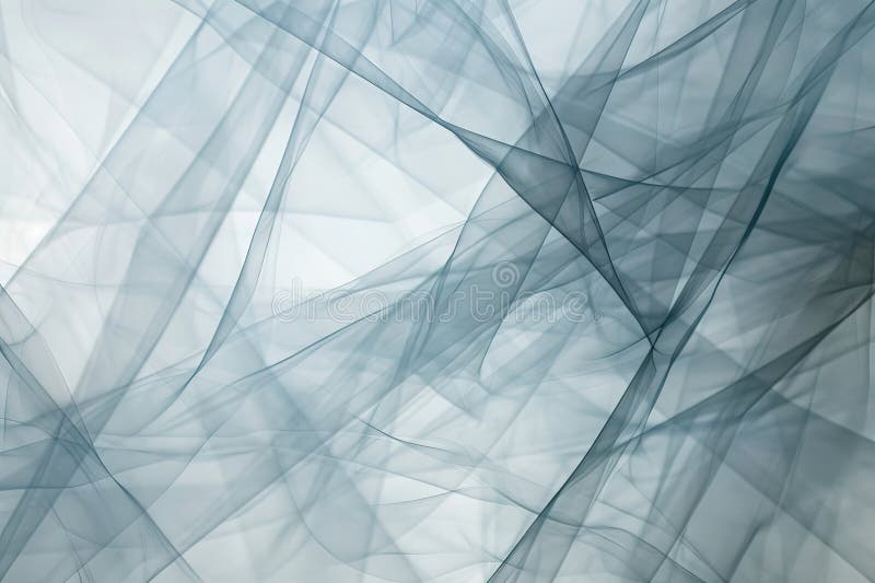 Fine, Abstract Lines in Light Gray and Blue, Representing Pathways and ...