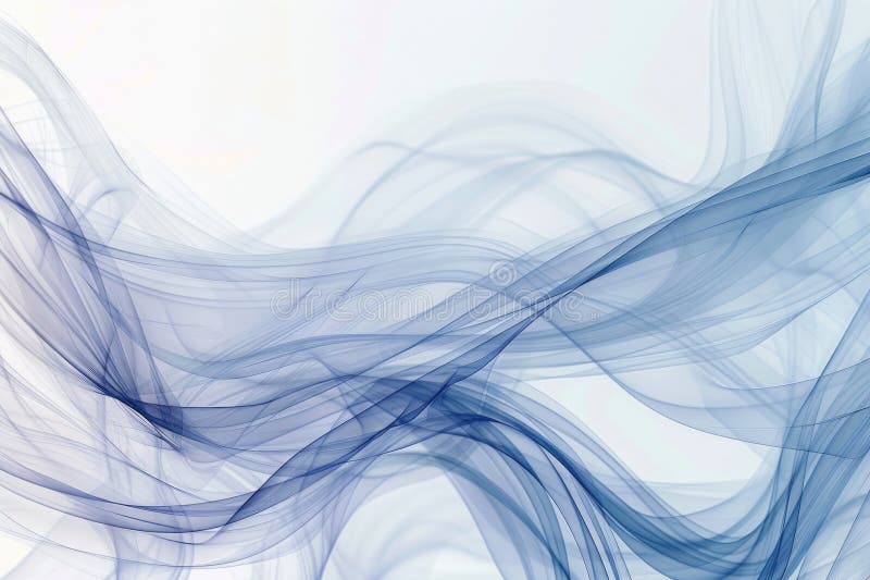 Fine, Abstract Lines in Light Gray and Blue, Representing Pathways and ...