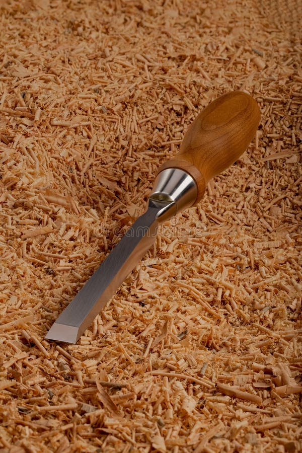 A Fine-art Picture of a Chisel, from Front - Side View Stock Image ...