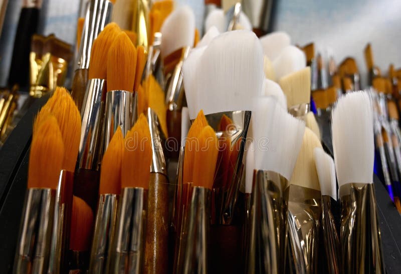 Fine Art Brushes stock image. Image of objects, brush, artist - 8111