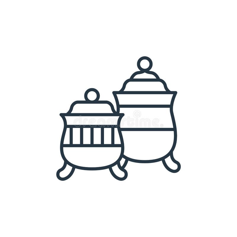 Fine China Icon Vector from Antique Concept. Thin Line Illustration of ...