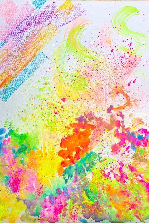 Fine Colorful Creative Abstract Art Stock Image - Image of background ...