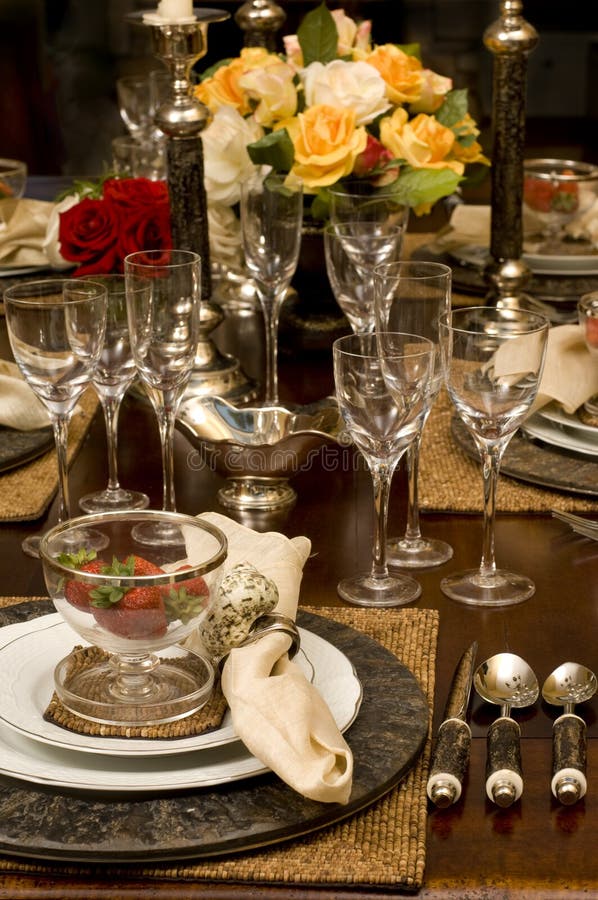 Fine Dining stock image. Image of placemat, tableware - 11185525