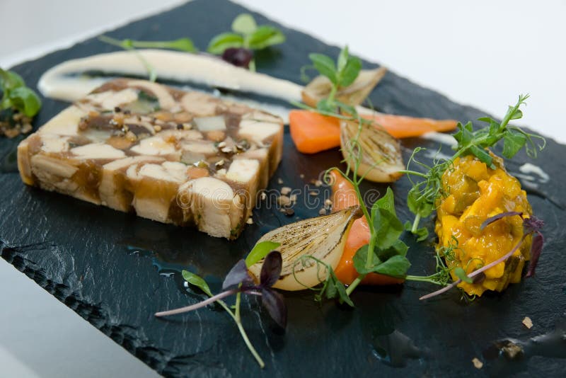 Fine dining stock image. Image of diner, puree, carrot - 18767397