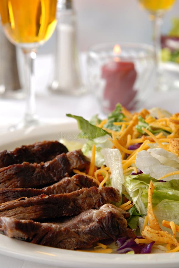 Fine Dining stock image. Image of lettuce, canlde, diner - 3446263