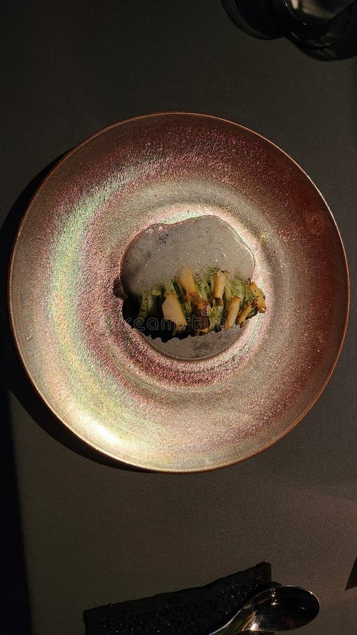 Fine Dining Abalone Pasta Lemon Stock Image - Image of dining, fine ...