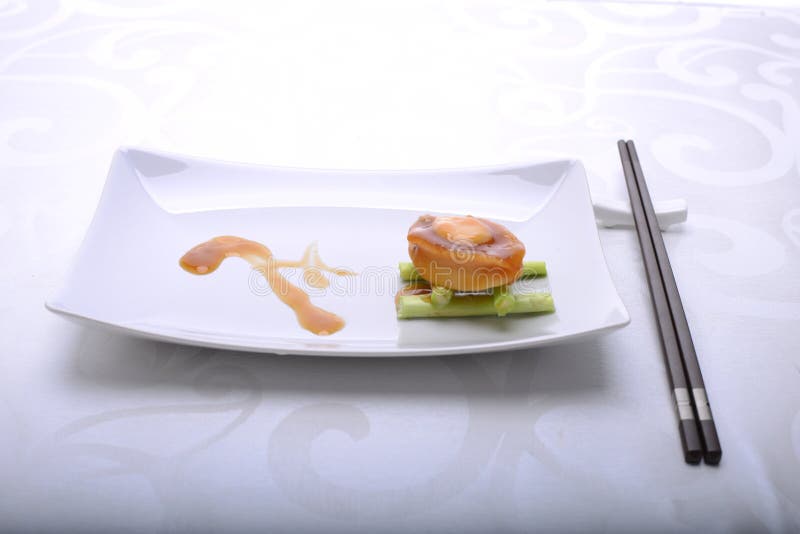 Perspective View of Fine Dining of Abalone in a Restaurant Where ...