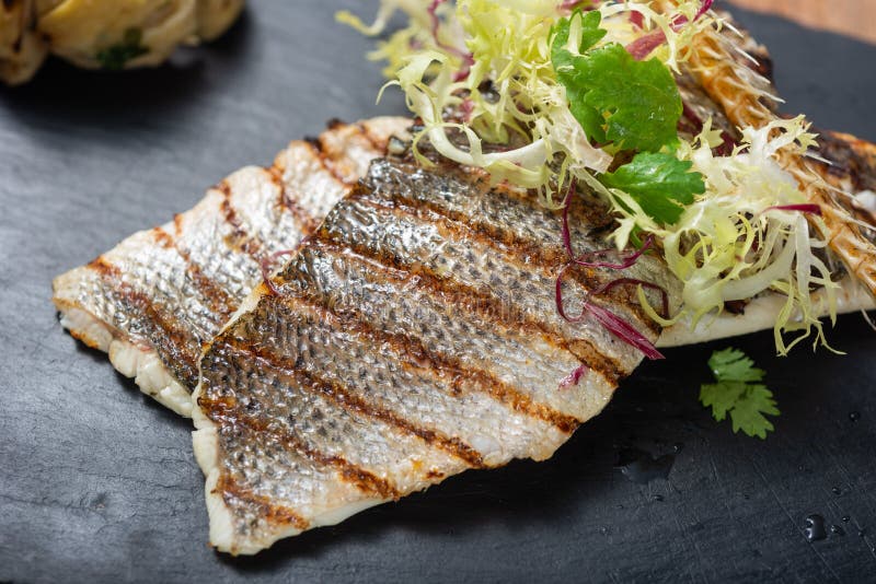 Fine Dining Fish dish stock photo. Image of closeup - 172330380