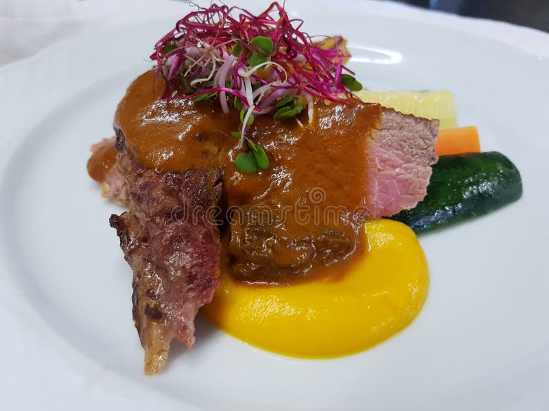 Fine dining food stock photo. Image of wedding, restaurant - 141550052