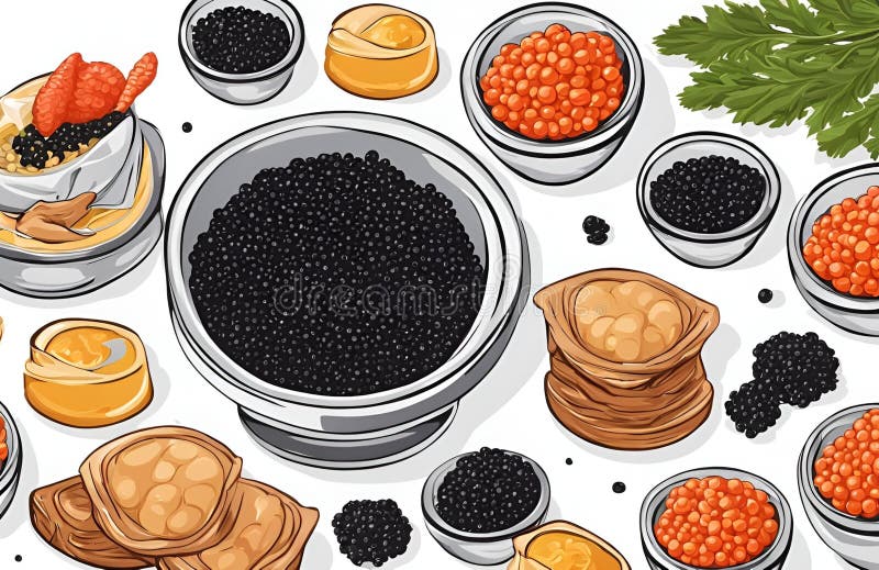 Premium Caviar Perfect for Elegant Fine Dining, AI Generated Stock ...