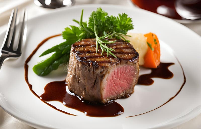 Premium Beef Filet Known for Its Exquisite Flavor, AI Generated Stock ...
