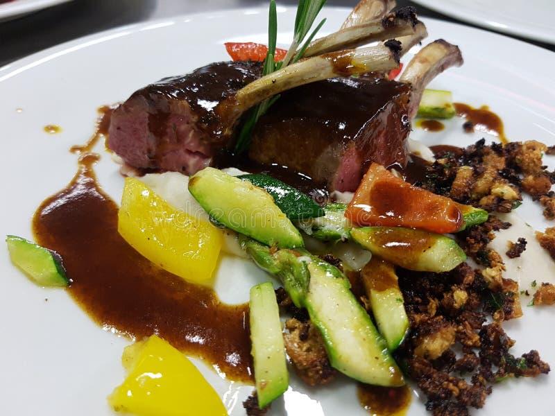 Gourmet Food Restaurant stock image. Image of restaurant - 140708093