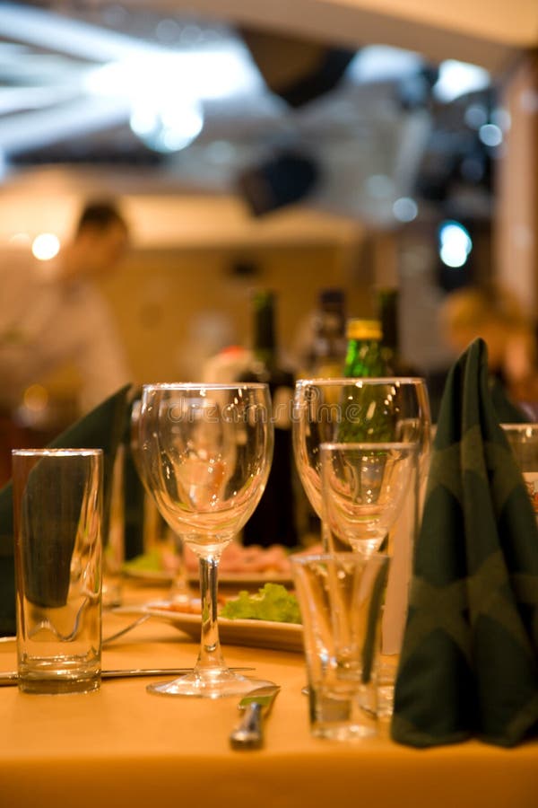 Fine dining dinner setting stock photo. Image of fine - 2287124