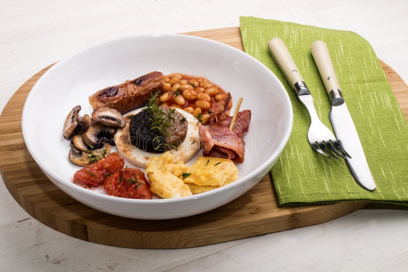 Fine Dinning in Ireland with Irish Breakfast Stock Photo - Image of ...