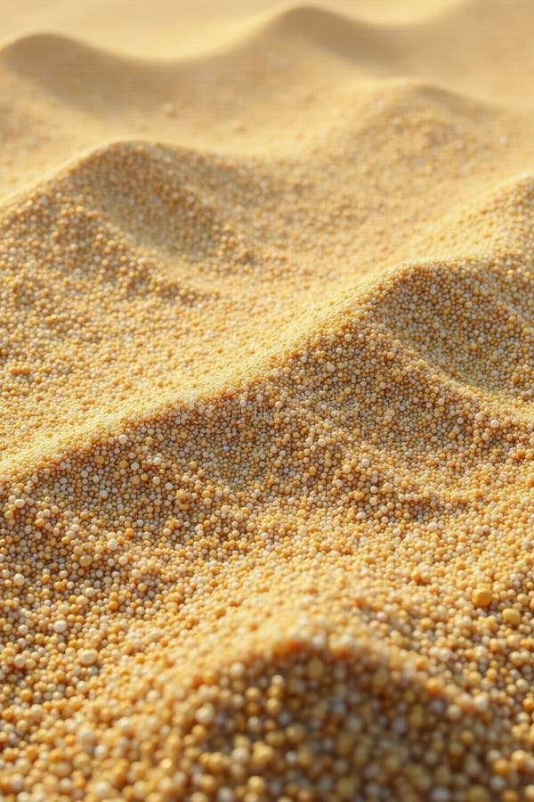 Fine, Dry Sand Grains; Subtle Ripple Patterns, Dunes, Macro, Photo ...