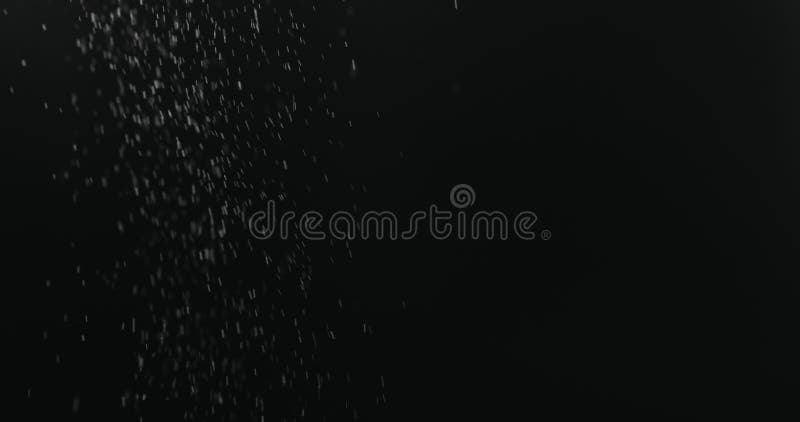 Fine Dust Particles Falling on Black Background Stock Photo - Image of ...