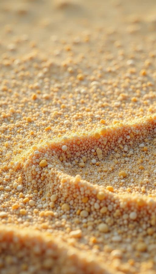 Fine Even Grains Forming a Continuous Sandy Surface Earth Golden ...
