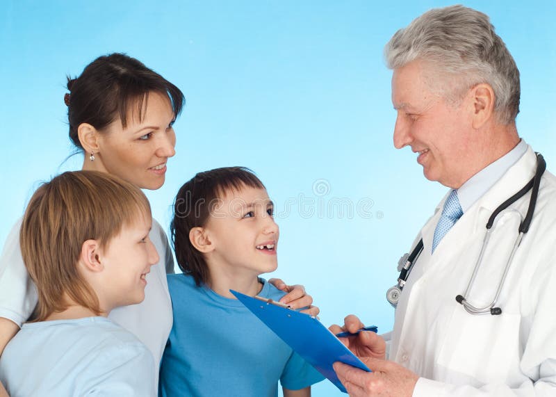 Fine family with children stock photo. Image of medicine - 26370454