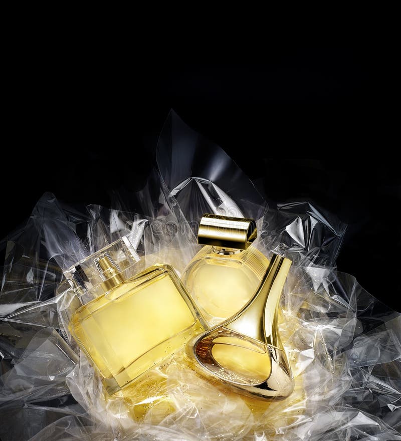 Generic Perfume Bottles in a Gift Set Stock Image - Image of back ...