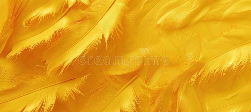 Fine Fur Texture Gold Color Background, Feather Stock Illustration ...