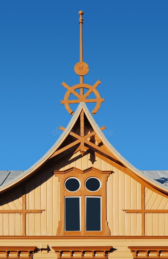 Steeple and Gable of the Pitlochry Parish Church in Scotland Stock ...